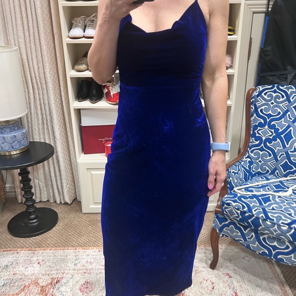 Adelyn Rae | Dresses | New Adelyn Rae Electric Blue Zana Cowl Neck ...